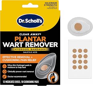 Amazon.com: Dr. Scholl's Clear Away Plantar Wart Remover Hydrogel ...