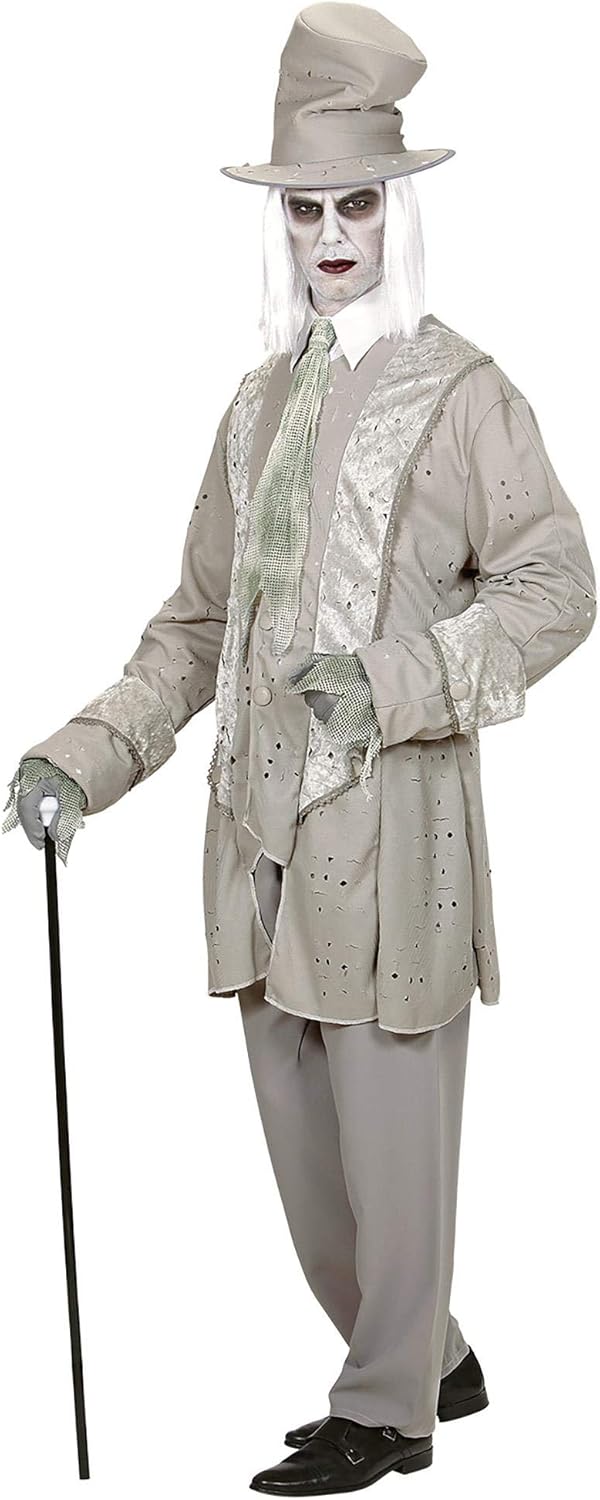 WIDMANN ? 98962 Ghost Gentleman Adult Costume Jacket With Hat And Scarf ...