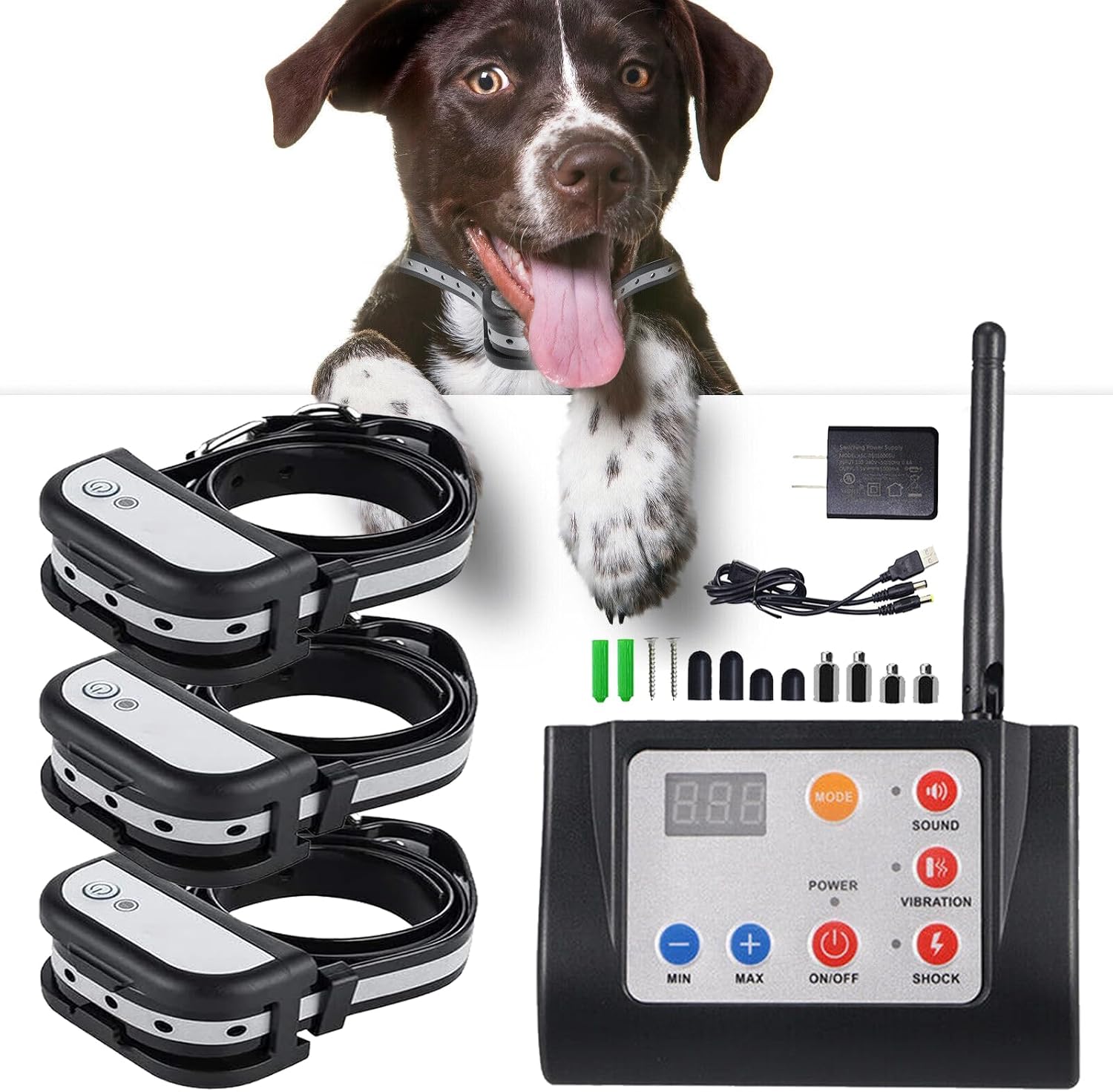 Amazon.com : SXDDHZX Wireless Dog Fence & Dog Training Collar 2 in 1 ...