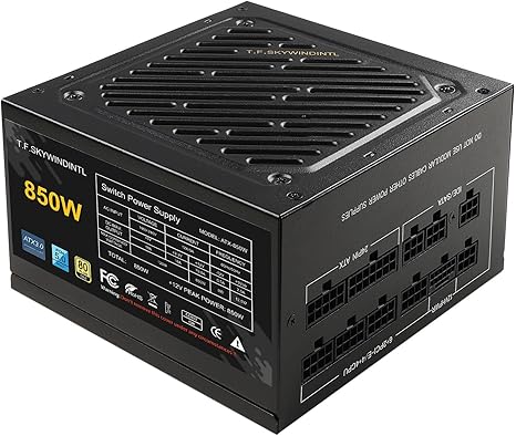 Amazon.com: 850W PSU ATX 3.0 PCIE 5.0 80 Plus Gold Fully Modular Power ...