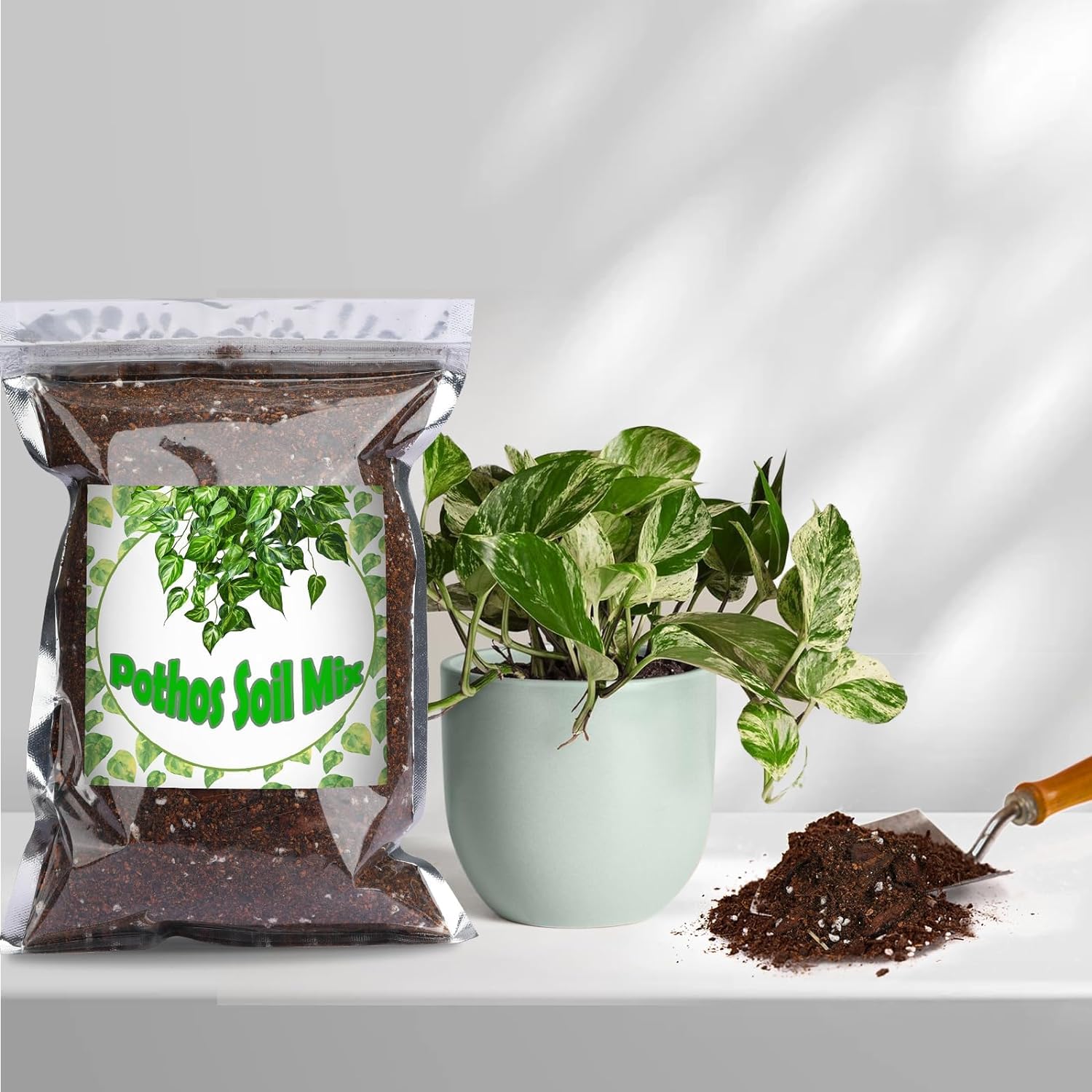 Organic Pothos Soil Mix 1L, Indoor Plants Potting Mix for All Potted ...