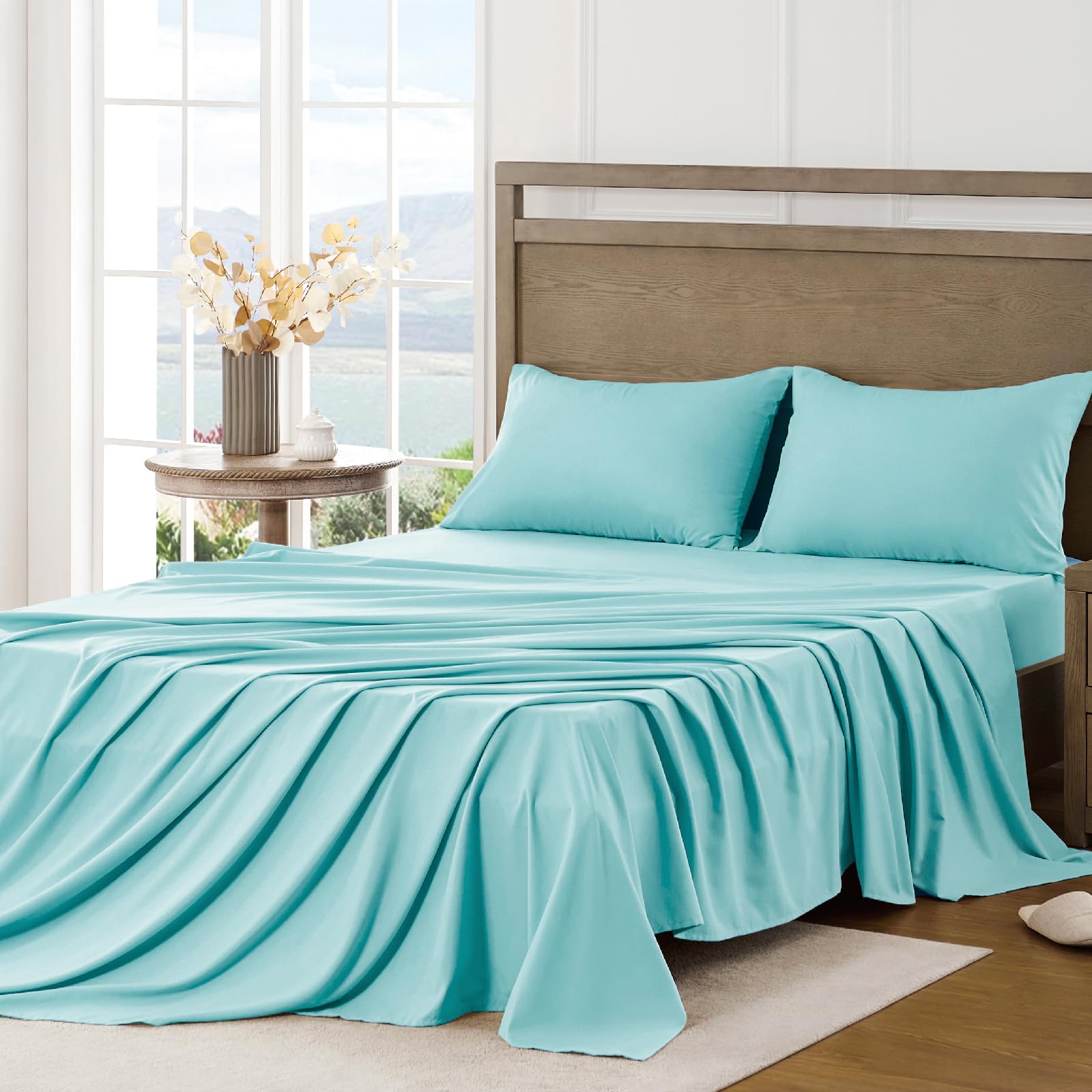 Amazon.com: FreshCulture California King Sheet Sets - Brushed ...