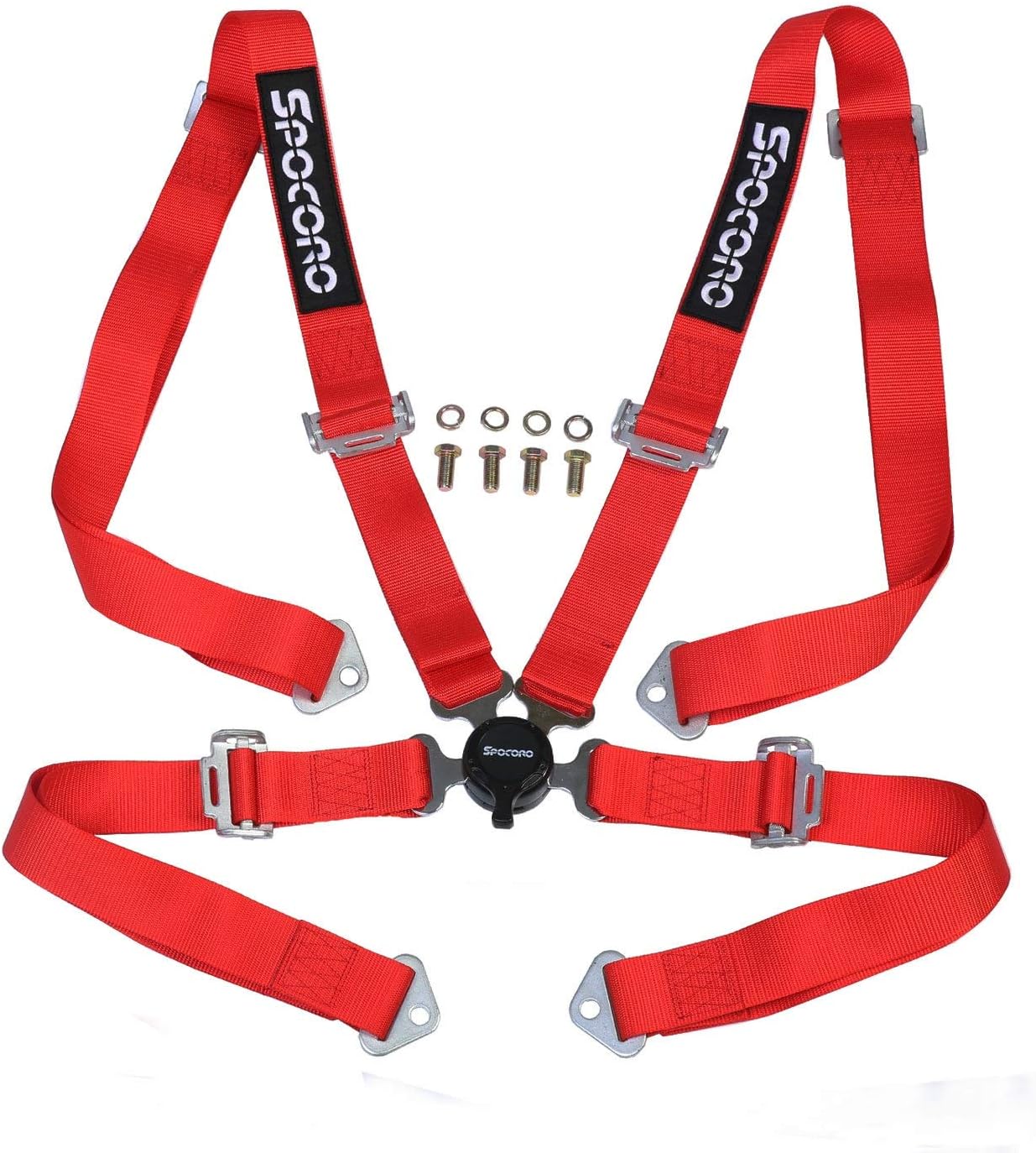 Amazon.com: Spocoro 4 Point Racing Safety Harness 2" Nylon Straps, Cam ...