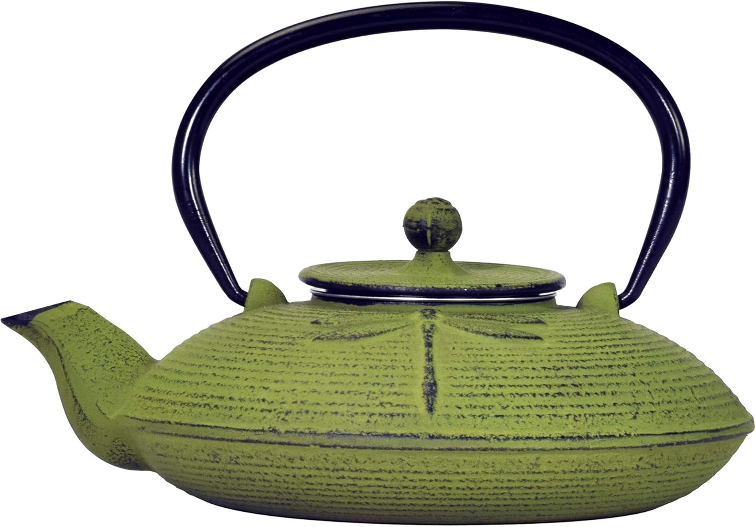 Amazon.com | Primula Green Dragonfly Japanese Tetsubin Cast Iron Teapot ...