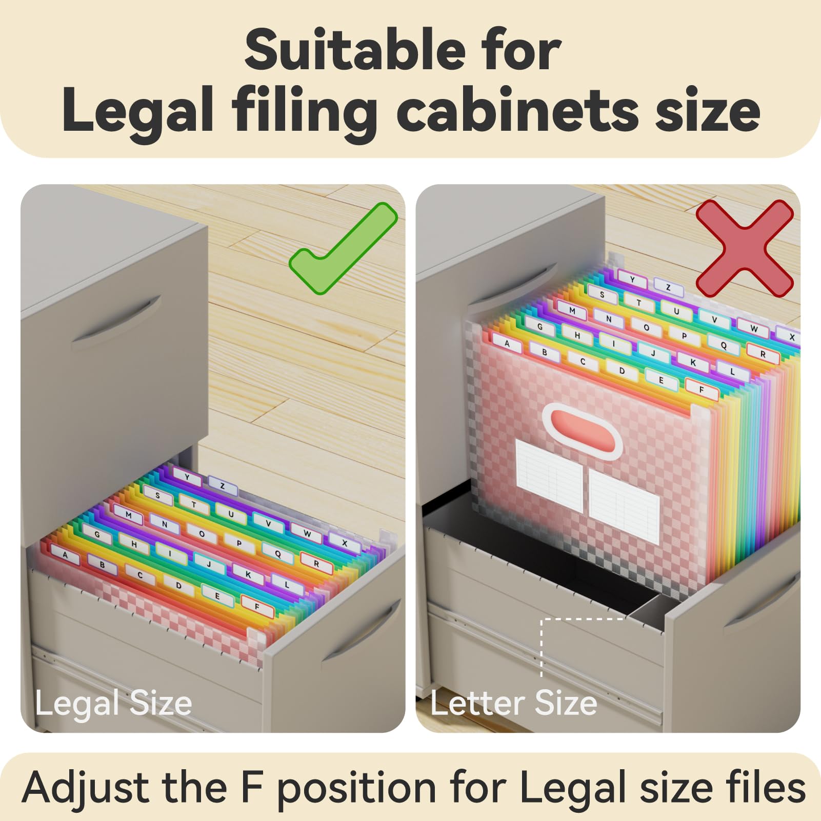 Snapklik.com : ThinkTex 27 Pockets Expanding Hanging File FoldersLarger ...