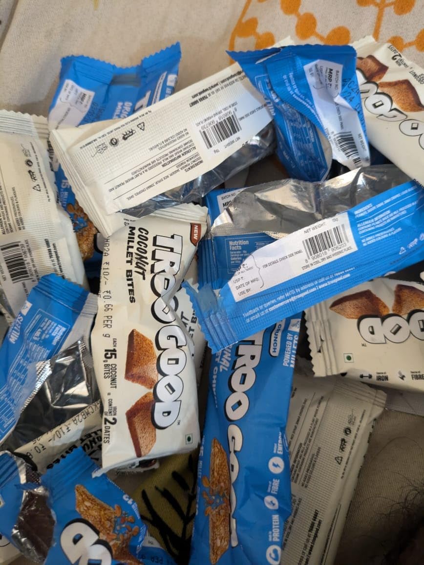 TROOGOOD Assorted Millet Chikki (15g)+ Coconut Millet Chikki (15g ...