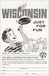 Amazon.com: RelicPaper 1958 Wisconsin: Bucky, the Lucky Badger ...
