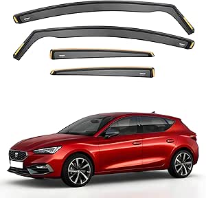 iSpeed Premium Wind Deflectors for Seat Leon mk4 5 Doors Hatchback 2020-onwards 4pc - Keep Your ...
