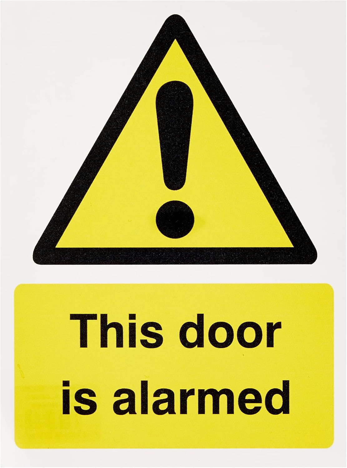 Seco Warning This Door is Alarmed Sign, 150mm x 200mm - Self Adhesive ...