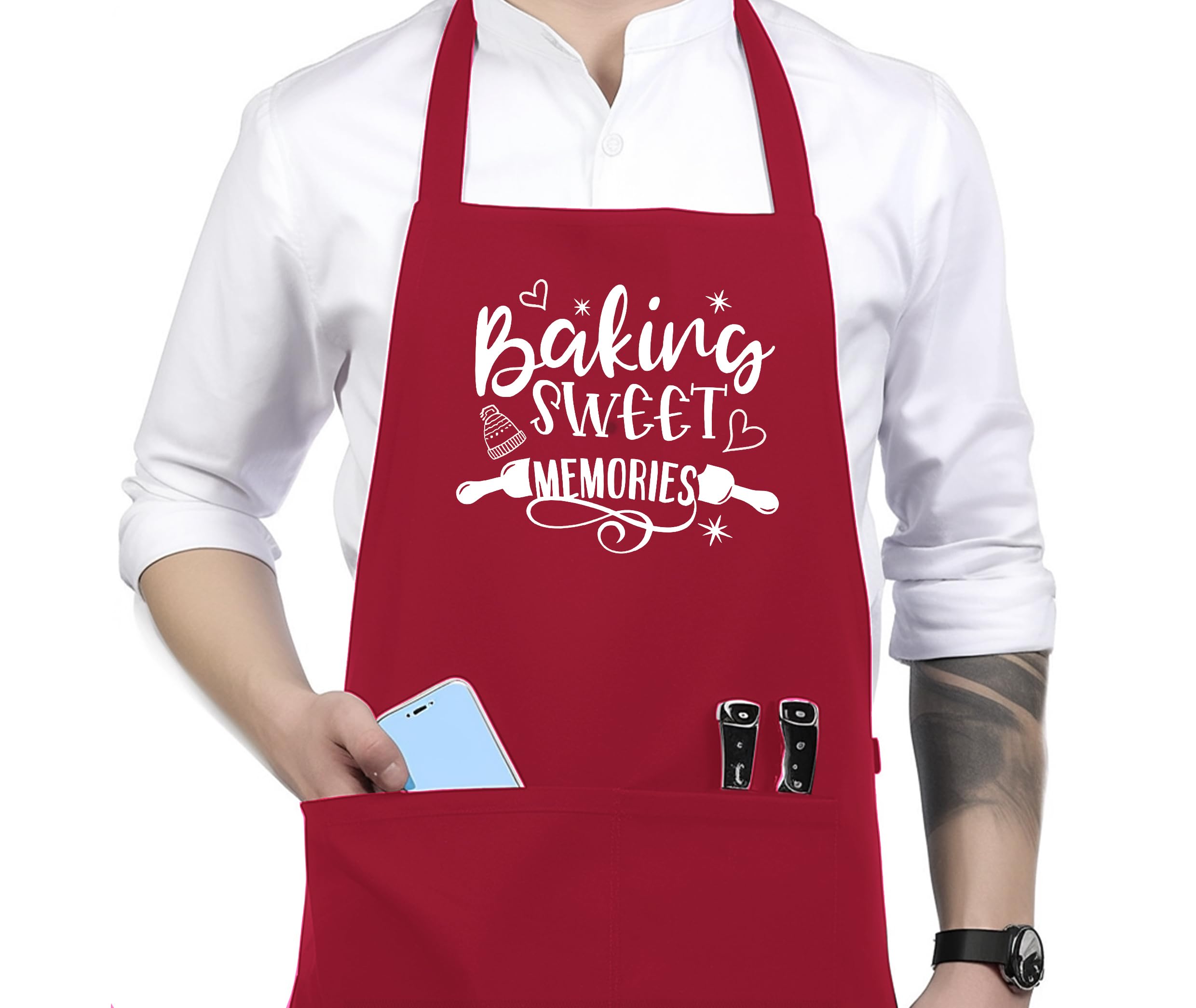 Amazon.com: uinwk Funny Baking Apron, Christmas Aprons for Women with ...