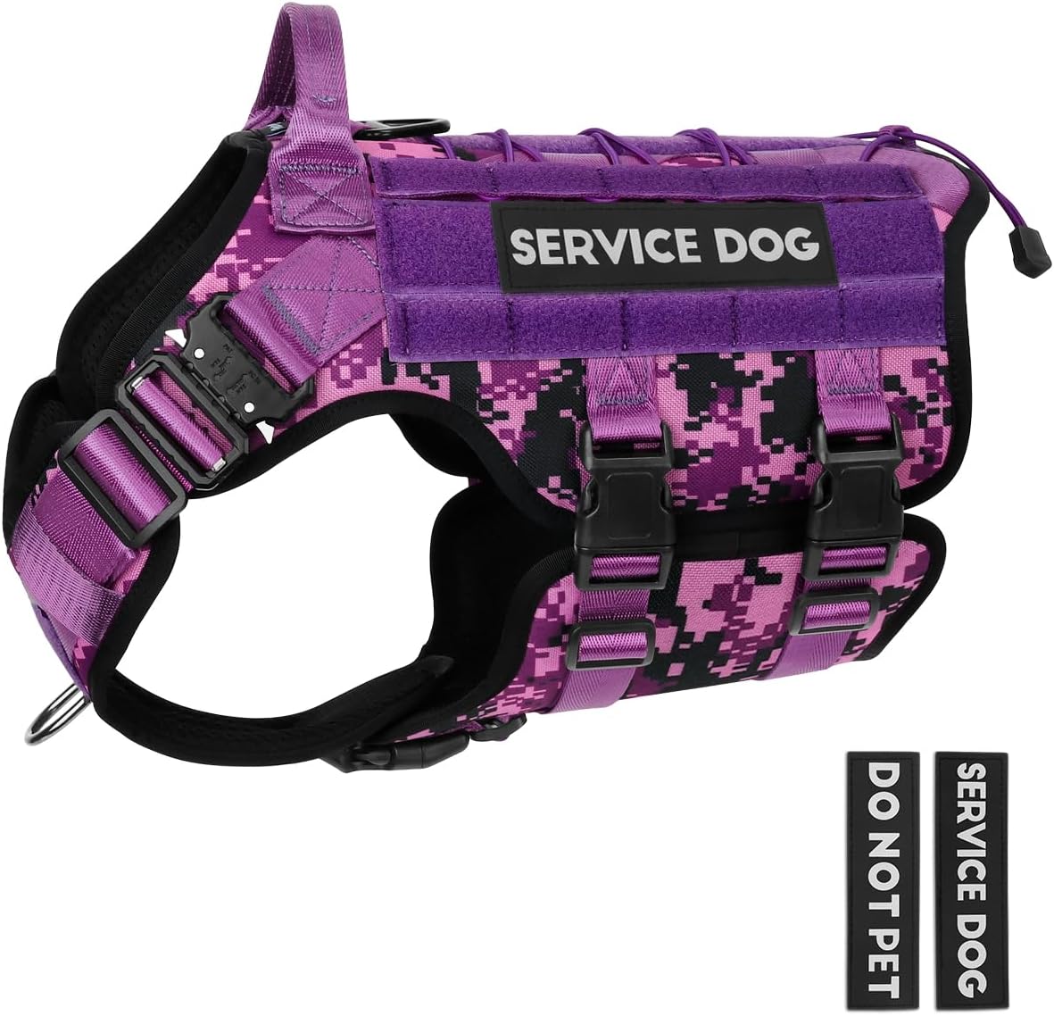Amazon.com : PETNANNY Tactical Dog Harness - Service Dog Harness ...