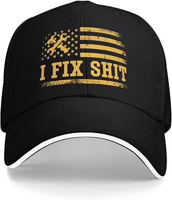 Amazon.com: I Fix Shit Cap That's What I Do Baseball Hat Black ...