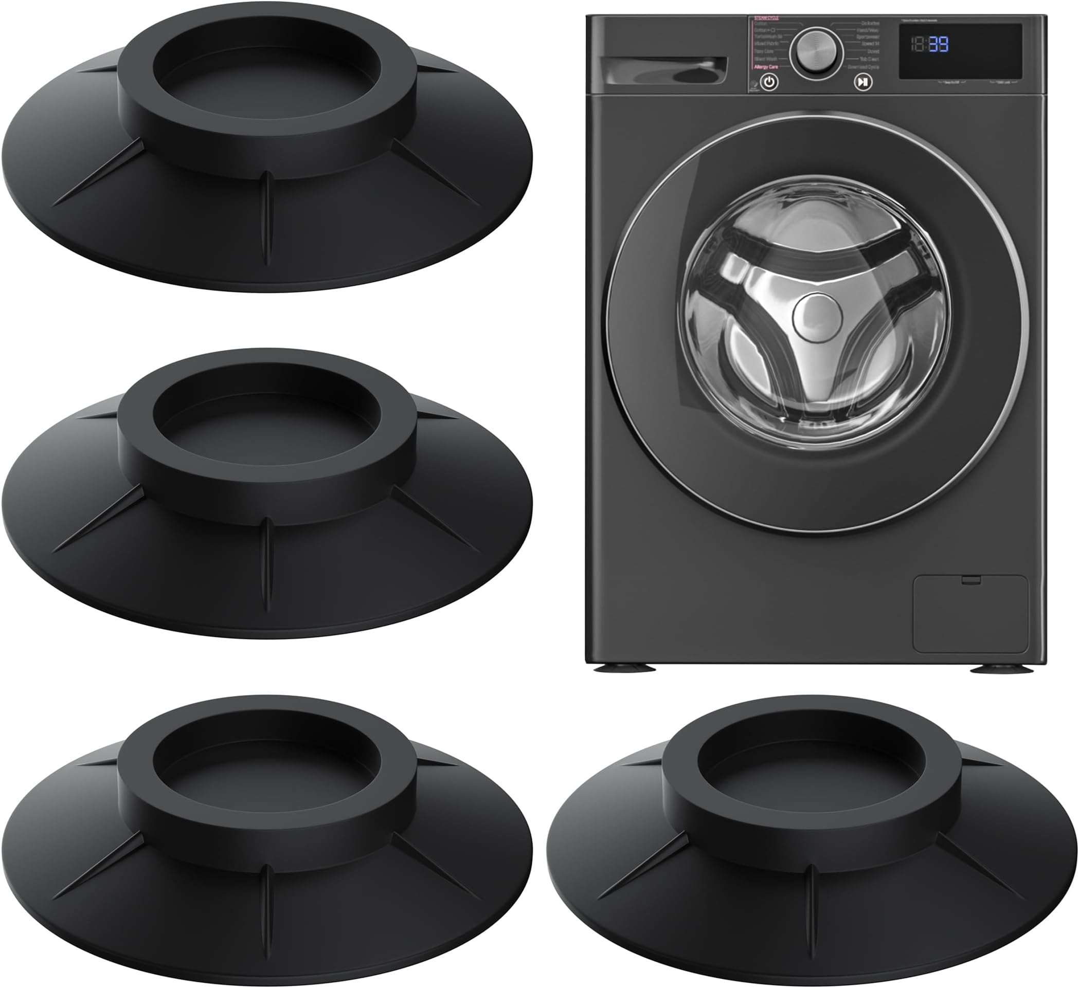 16 PCS Washing Machine Anti Vibration Foot Pads : Amazon.co.uk: Large ...