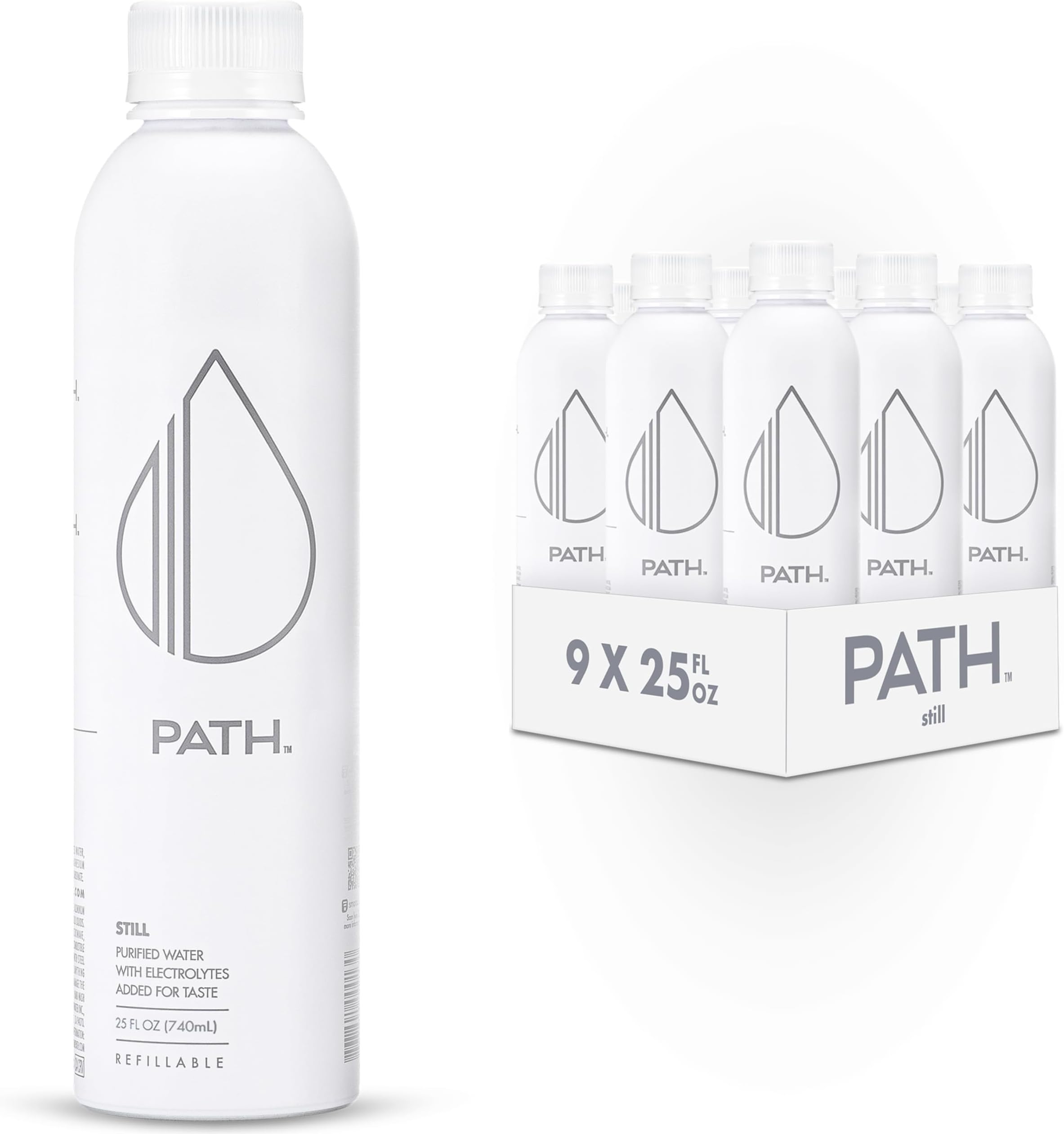 Amazon.com : PATH Still Bottled Water - Ultra-Purified, pH-Balanced ...