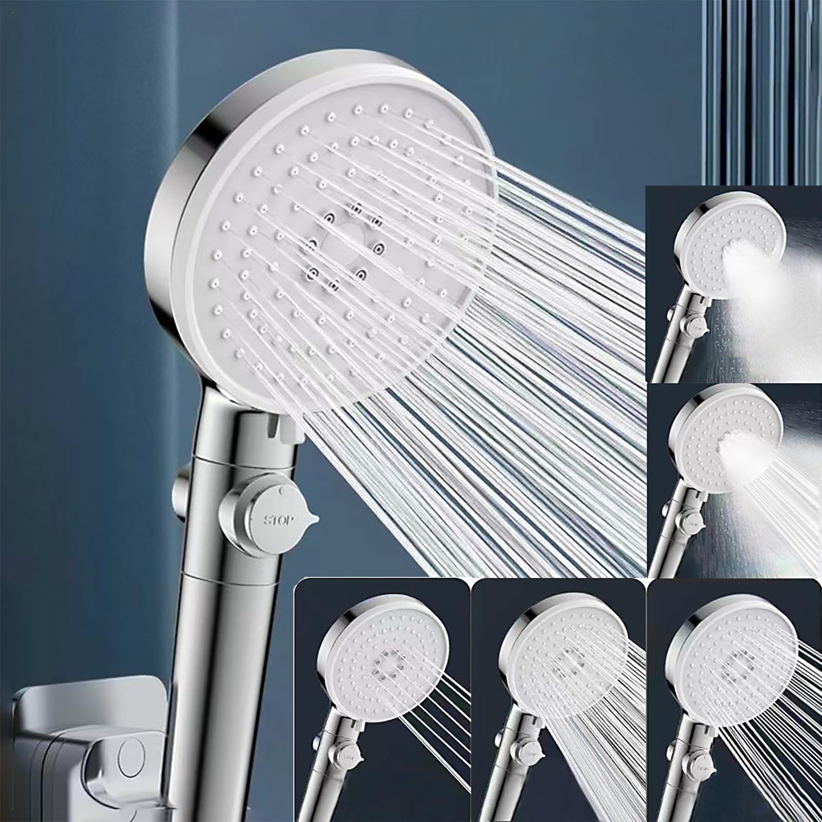 Shower Head High Pressure with Water Stop Switch, Boosting Water Saving ...