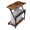 Amazon.com: Height Adjustable Computer Tower Cart Stand, Mobile PC ...