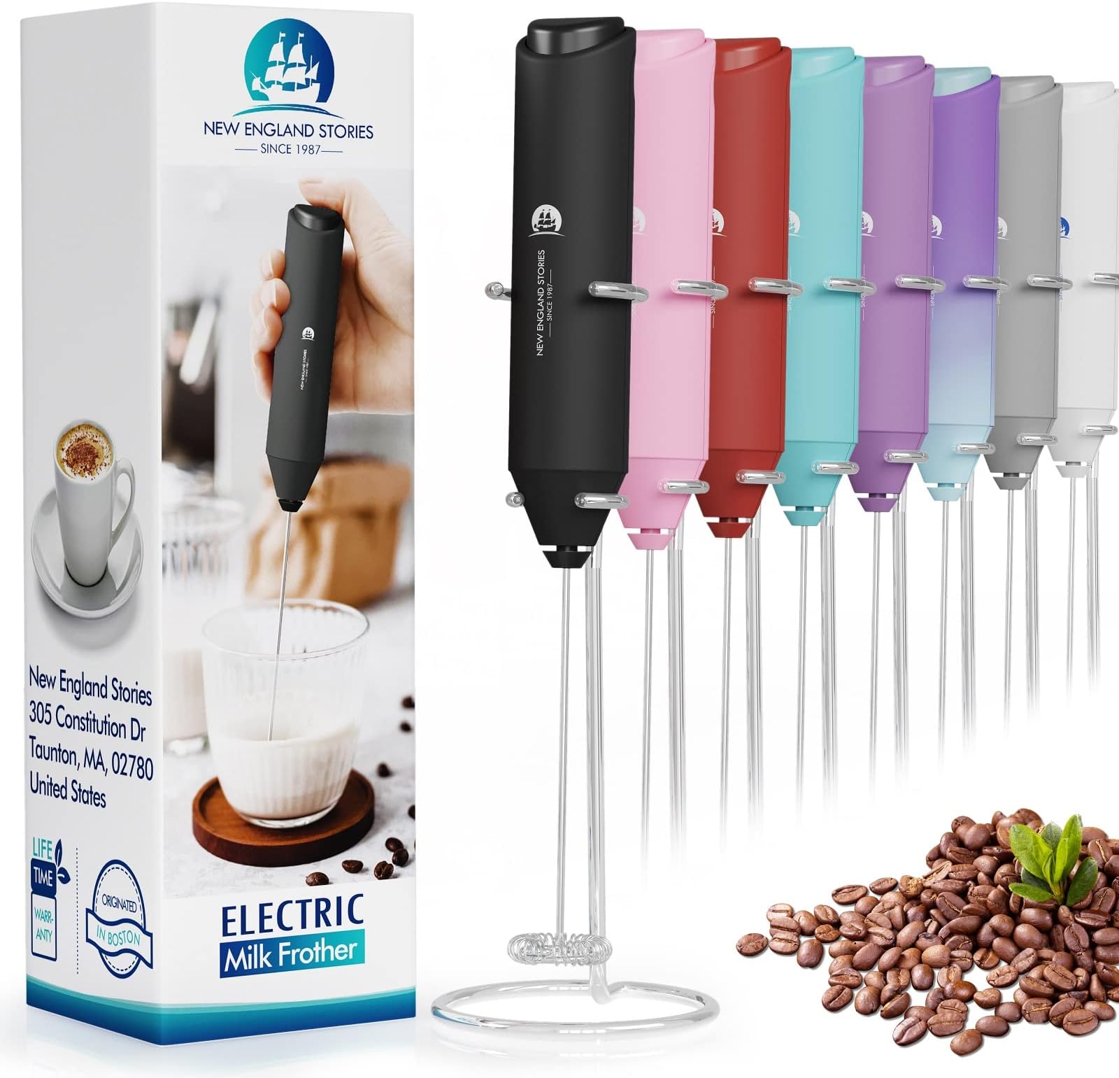 Amazon.com: Electric Milk Frother Whisk - High Power Handheld Foam ...