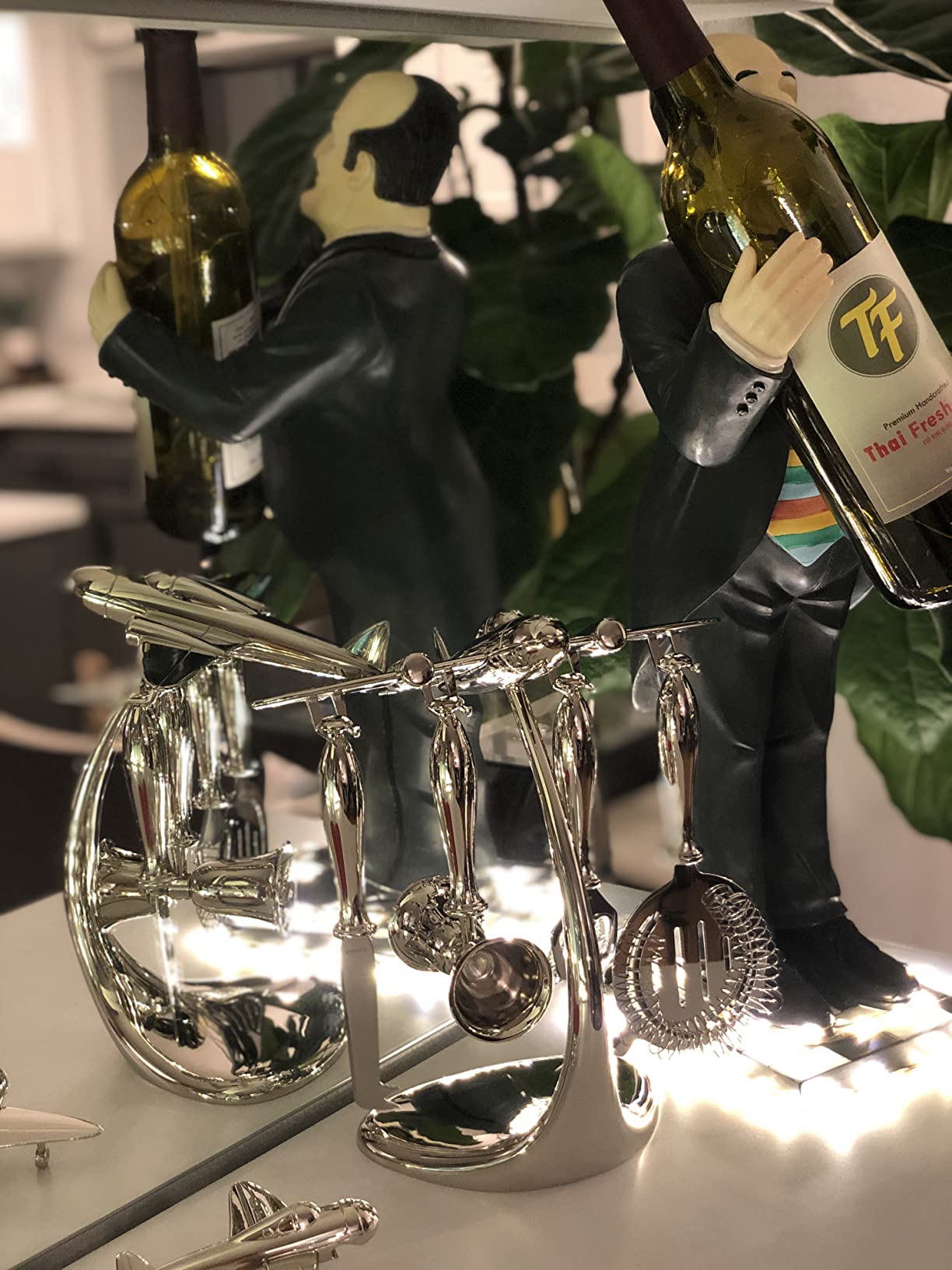 $15/mo - Finance Godinger Airplane Bar Tools Set, Stainless Steel Bar ...