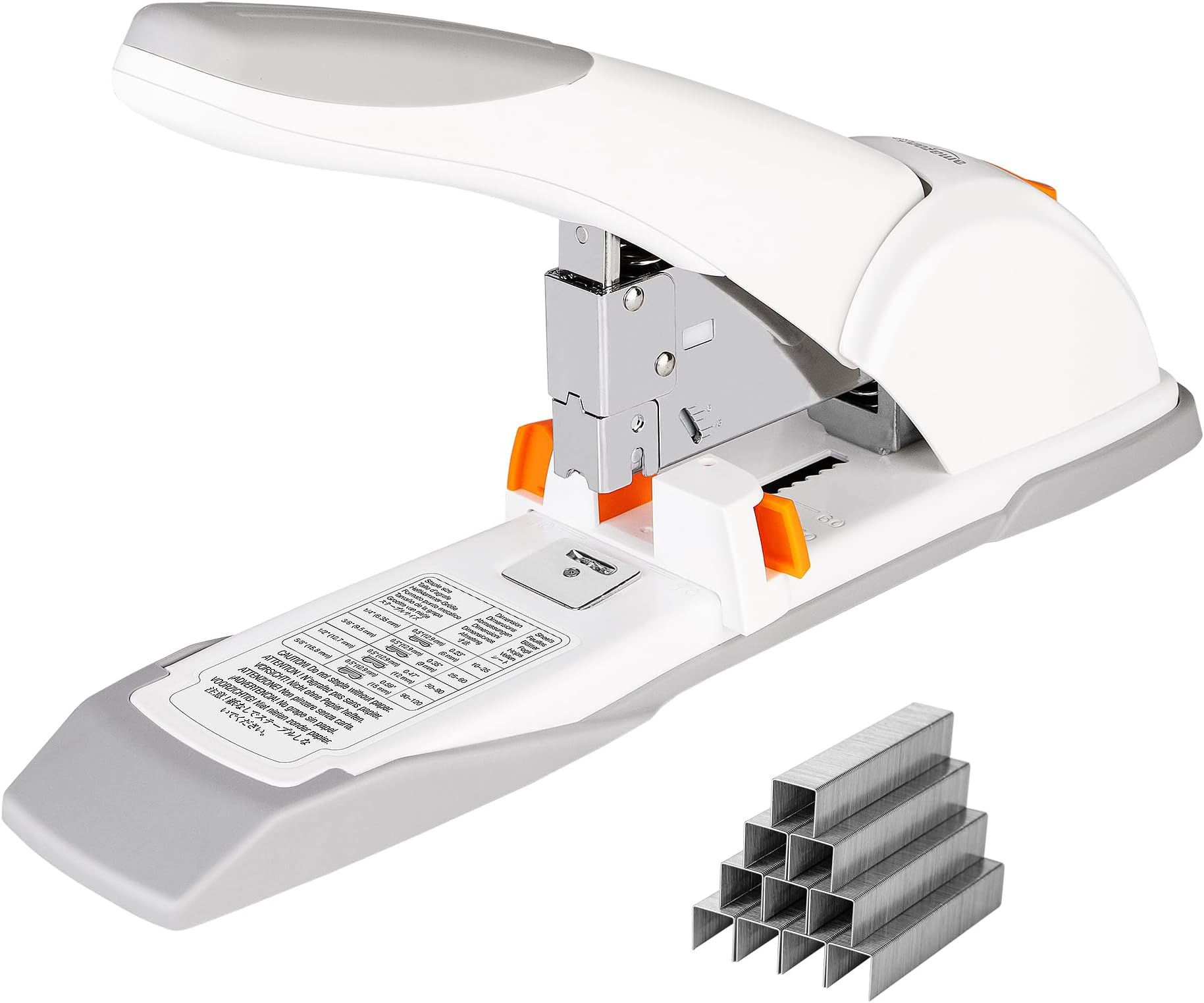 Amazon Basics Agrafeuse robuste de grande capacité de 90 feuilles ...