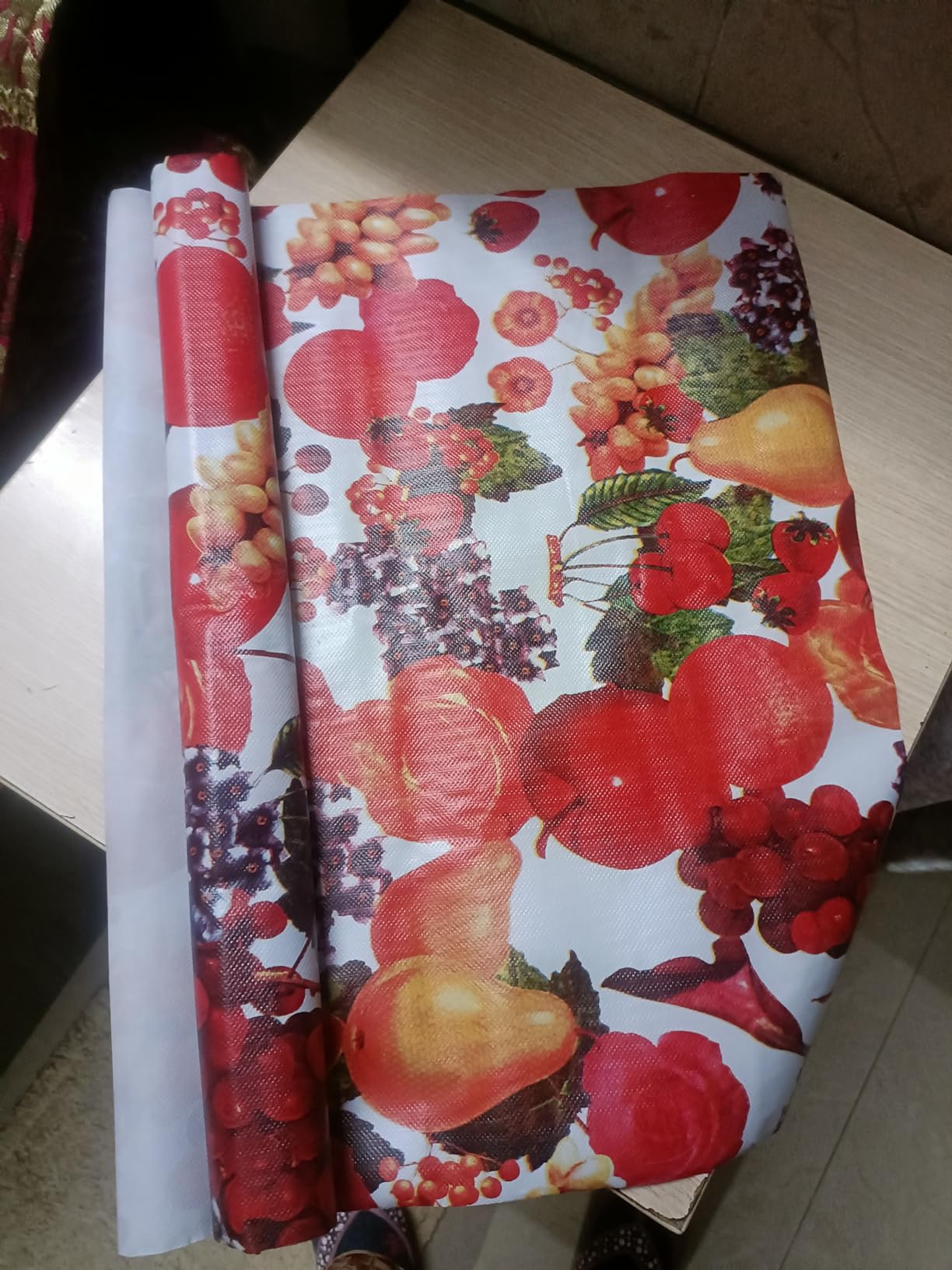 Kuber Industries Multiuses Vegetable Print Shelf Liners for Kitchen ...