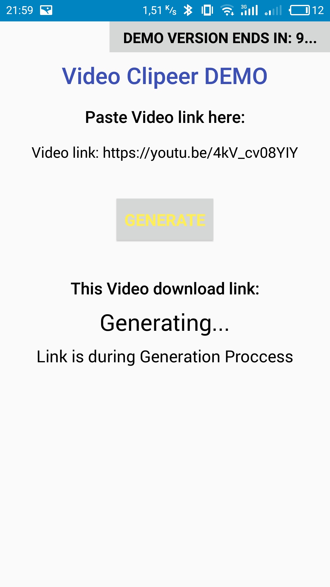 Aplicación Video Clipeer DEMO en Amazon Appstore