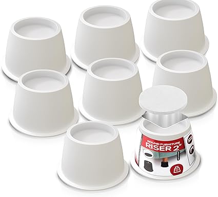 Amazon.com: Utopia Bedding Bed Risers 2 Inch - 8 Pack - Round Furniture ...