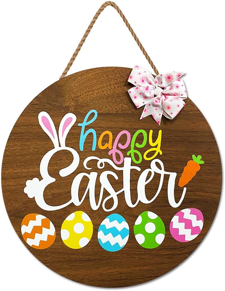 Amazon.com : Spring Easter Welcome Sign Set of 2 for Front Door Wall ...