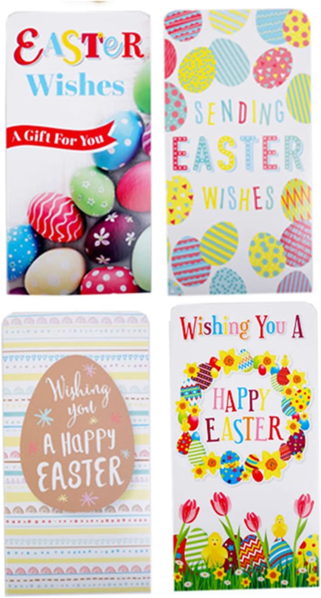 4Pk Easter Money Wallets with Envelopes, Triple Fold Easter Money Gift ...