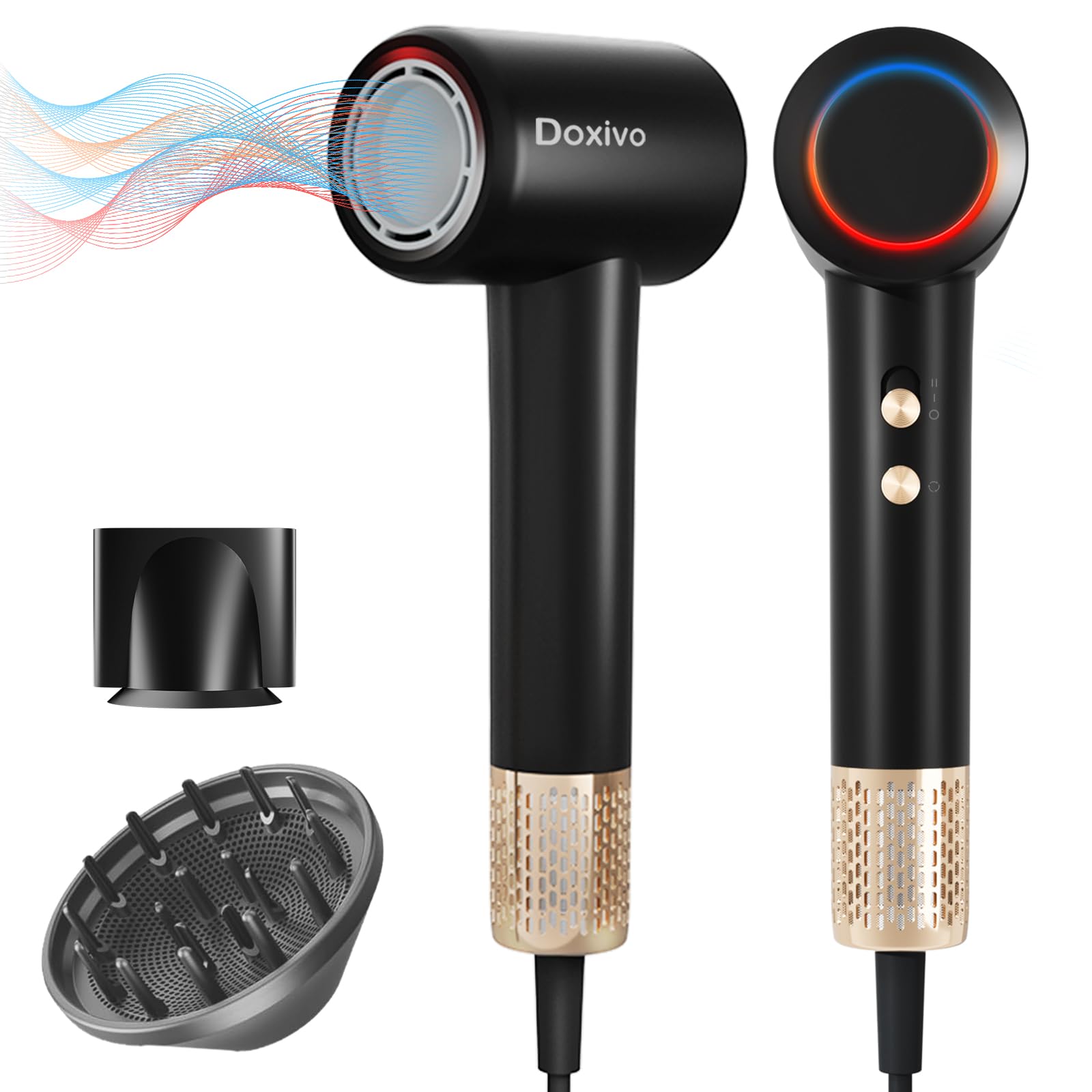 Amazon.com : Professional Hair Dryer - 130000 RPM High Speed Brushless ...