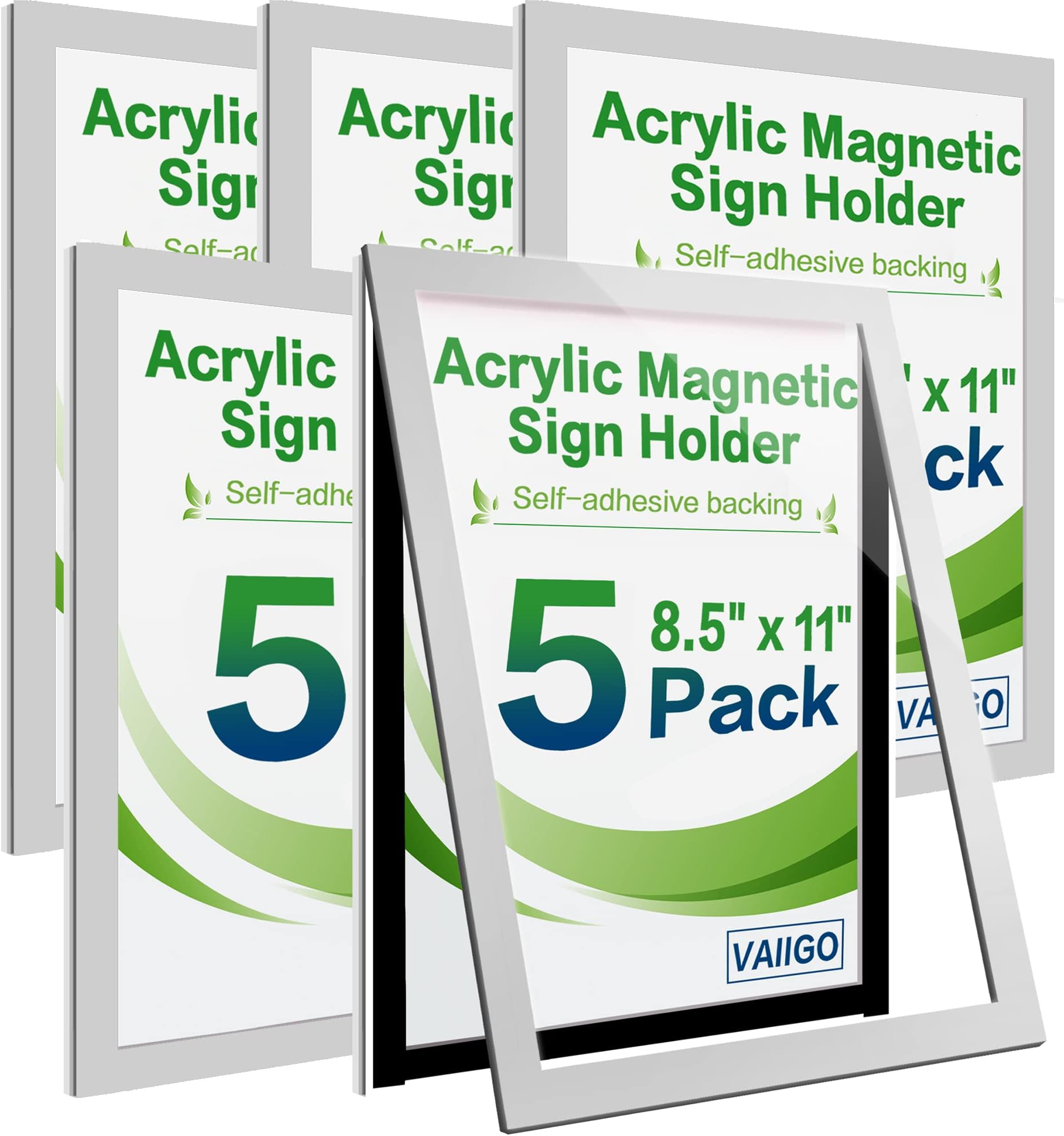 Amazon.com : Burbell 12 Pack 8.5" x 11" Acrylic Magnetic Sign Holder ...