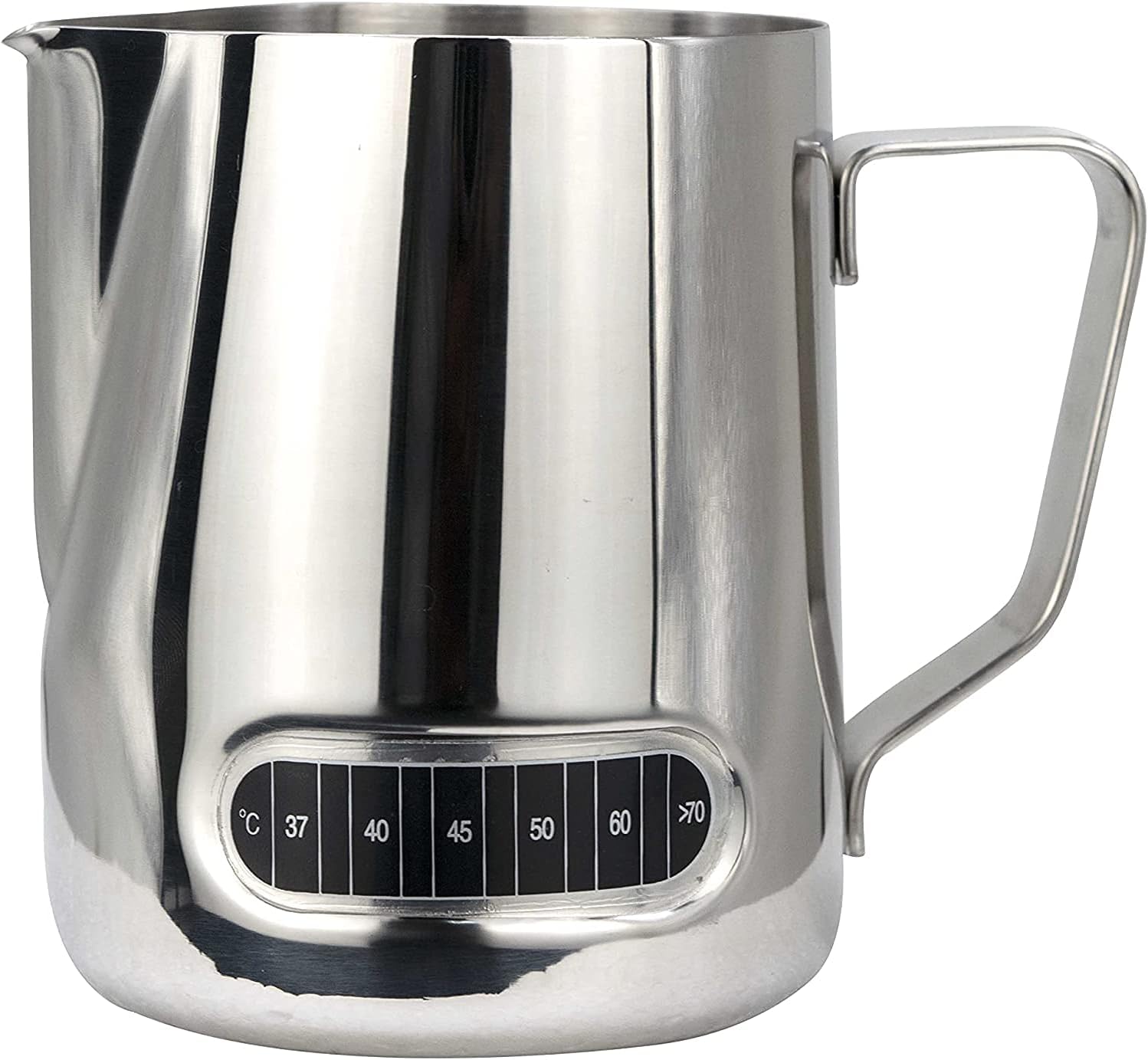 MIBRU Milk Frothing Pitcher 600 ml with Thermometer Espresso Steaming ...