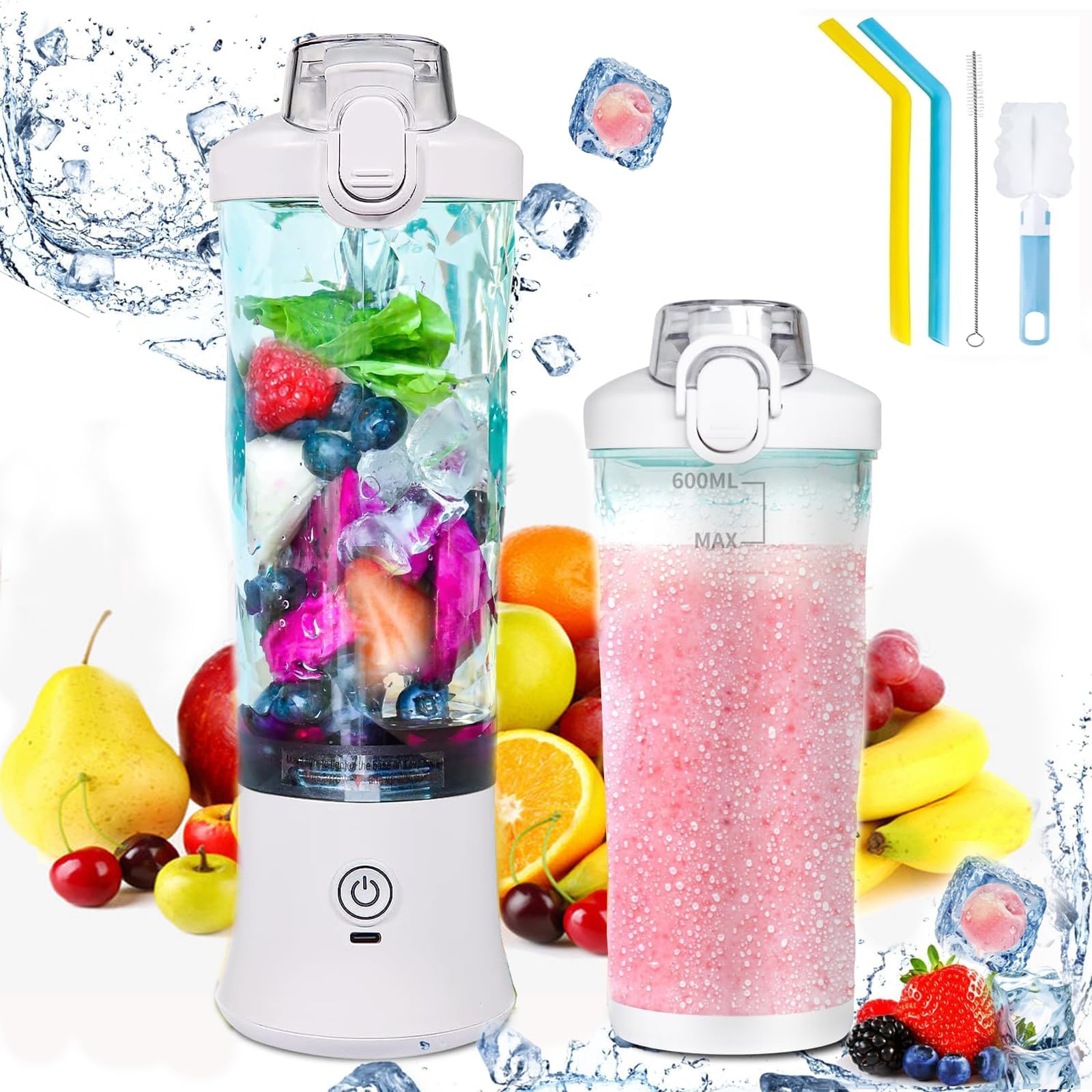 Ninja Blast BC151EUBK Portable Mixer & Smoothie Maker, 530 ml Cup with ...