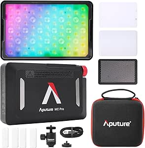 Amazon.com : Aputure MC Pro RGBWW Lensed Mini LED Panel Light for ...