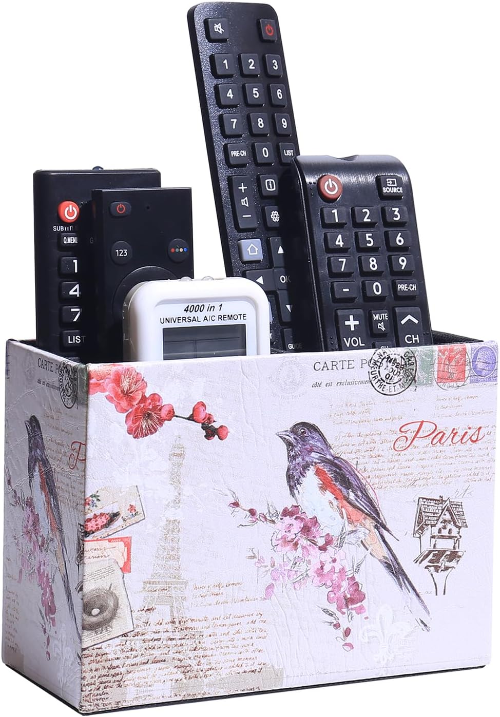 Amazon.com: Decorative Remote Control Holder, Leather TV Remoter Caddy ...