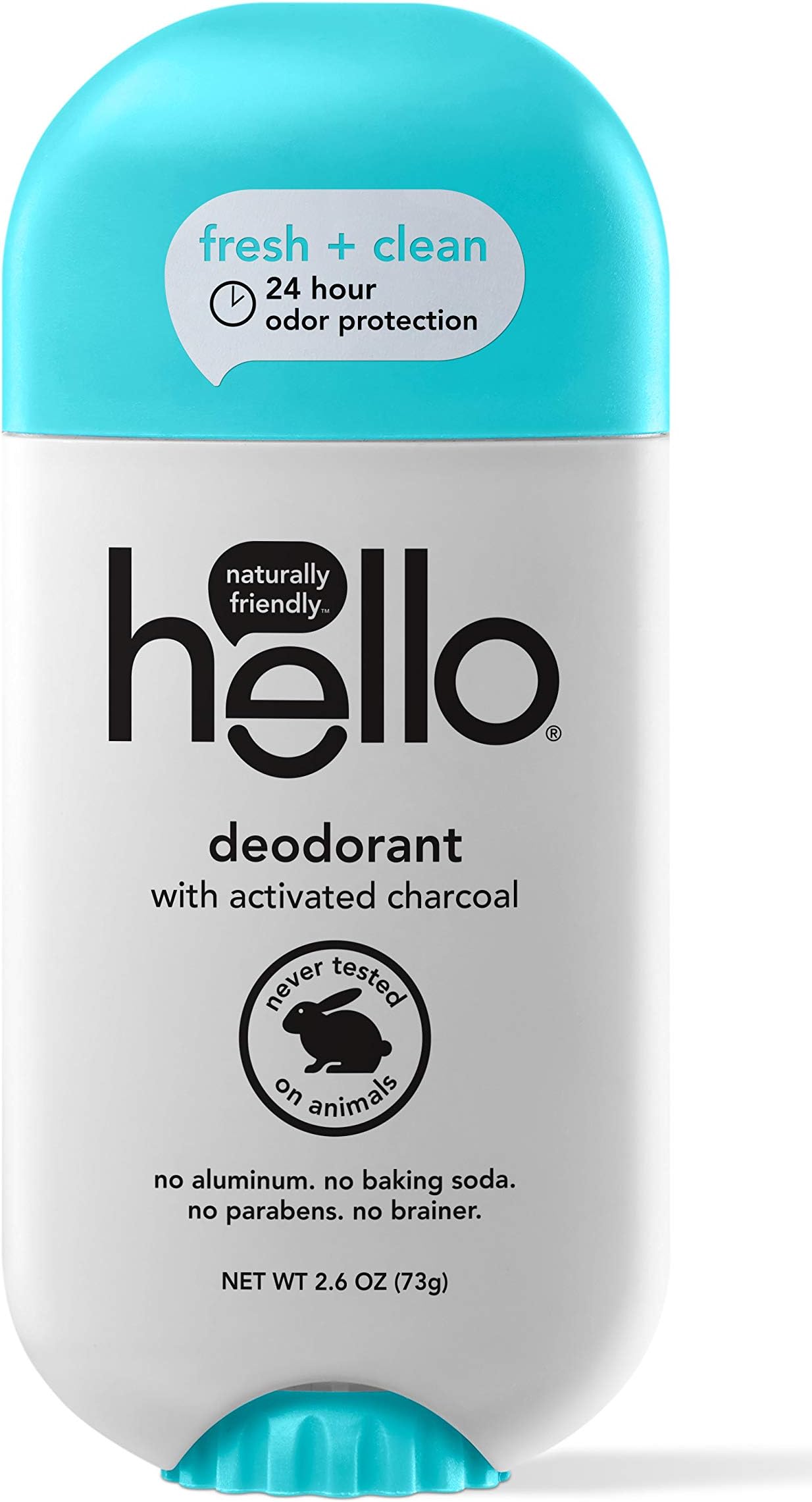 Amazon.com : Hello Activated Charcoal Fresh and Clean Deodorant for ...