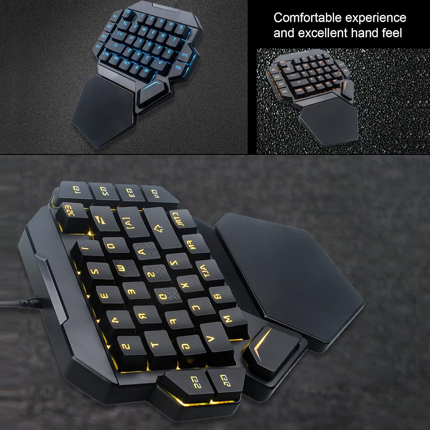 ASHATA K50 35-Key USB Wired One-Handed Mechanical Gaming Keyboard User ...