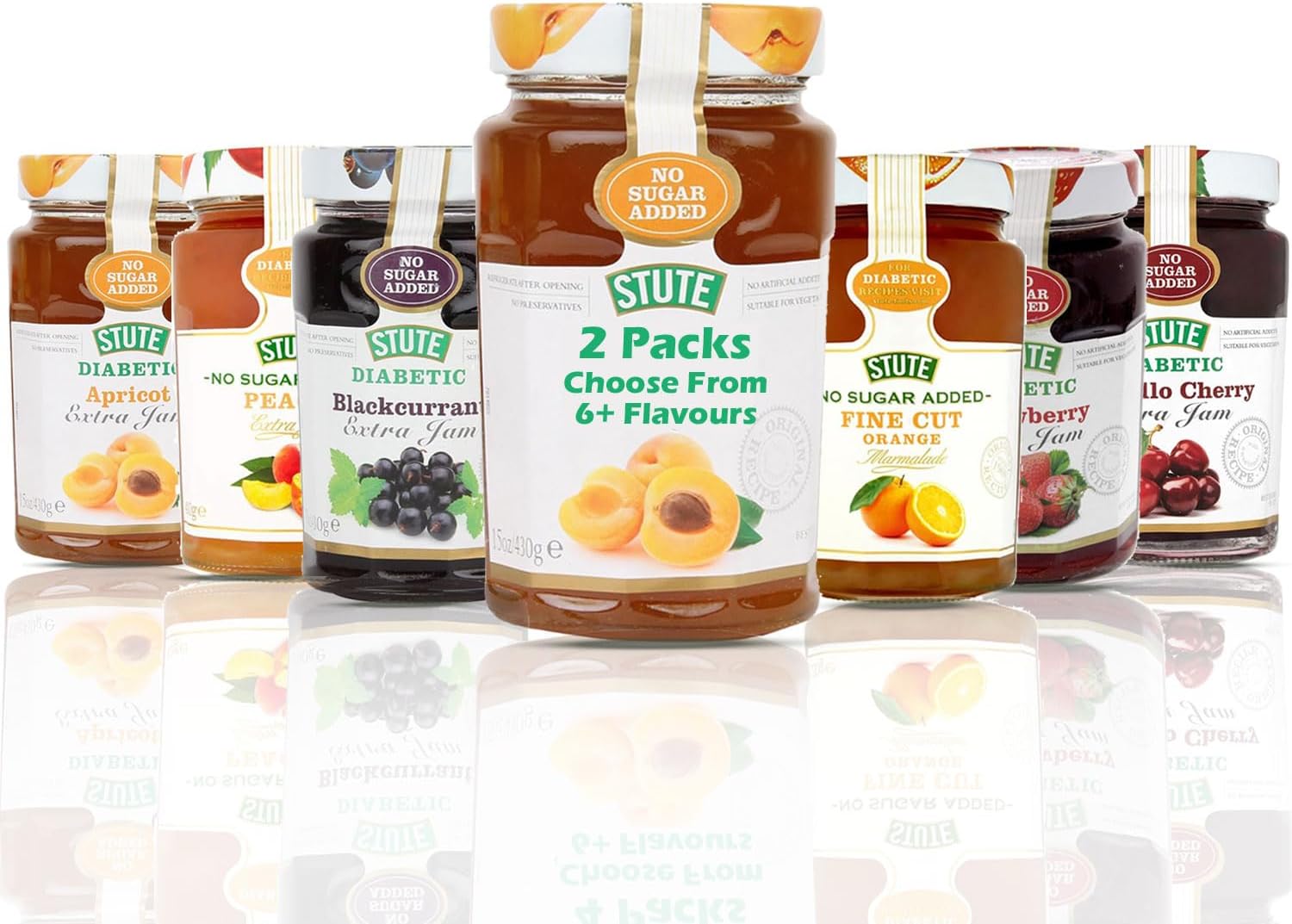 2 Pack (430g Each) Stute Jam Selection - Handpick Your Favourite ...