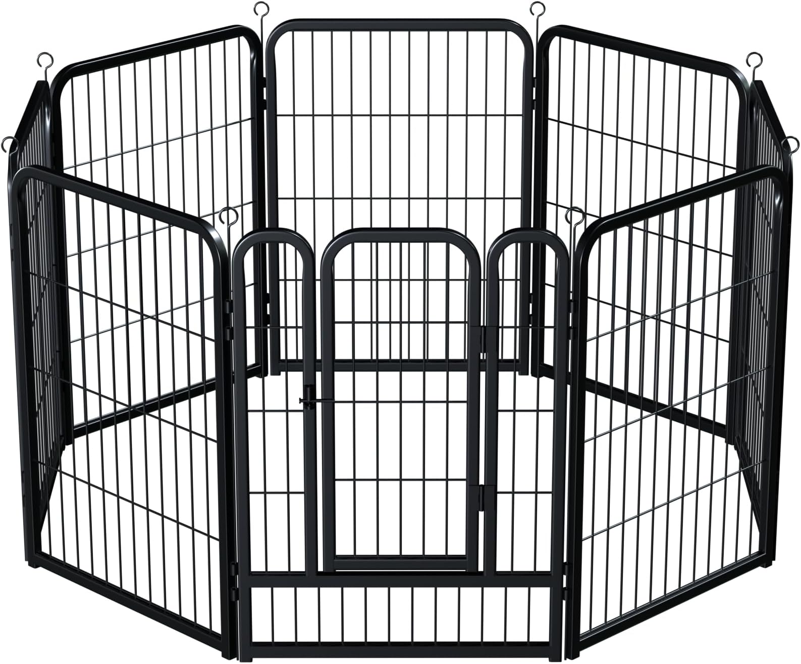 Large Dog Pen Indoor/Outdoor, 8 Panel Dog Puppy Play Pen, Heavy Duty ...