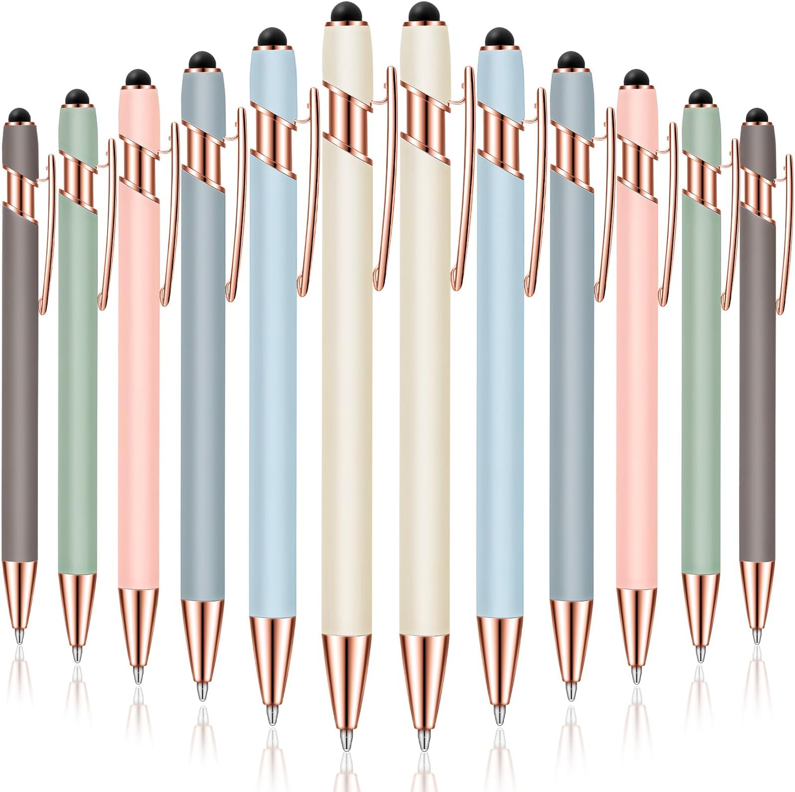 Amazon.com : 30 Pieces LED Ballpoint Pen with Stylus Tip, Multi ...