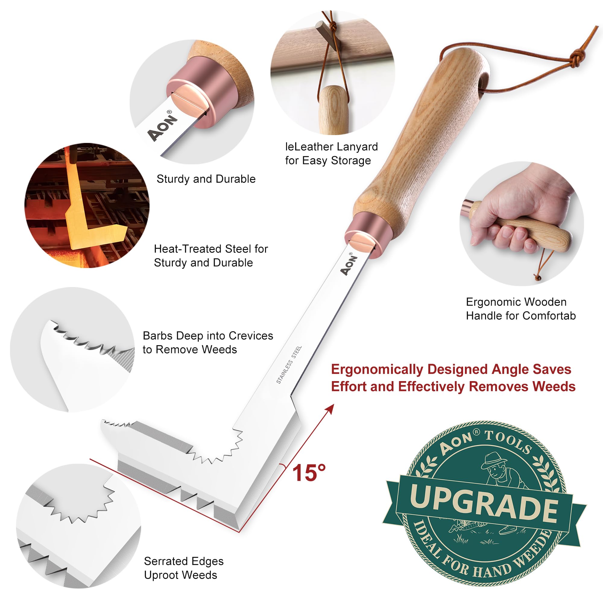 Snapklik.com : AON 2Pack Hand Crack Weeder Puller Tool Set - Made