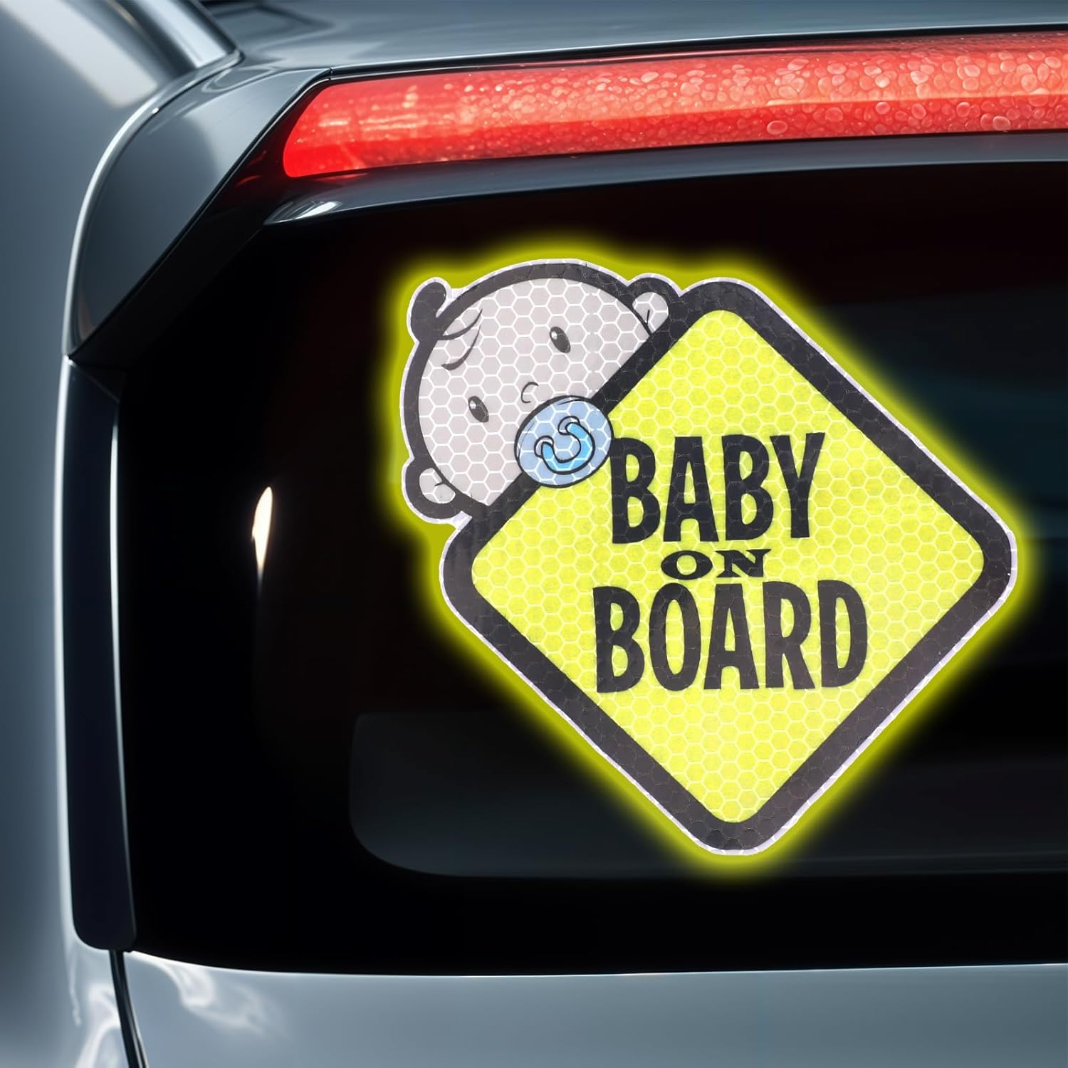 3 Pack Baby on Board Sticker for Cars, Warning Signs, High Intensity ...