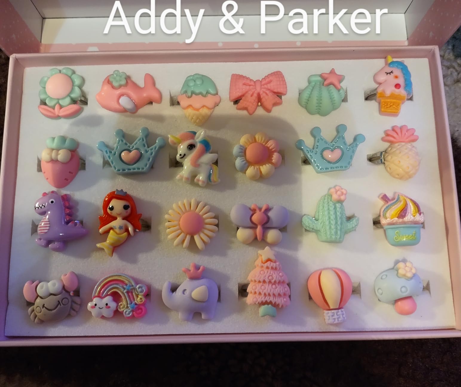 Amazon.com: Nicmore Adjustable Rings Gift for Girl: Jewelry Rings for 3 ...