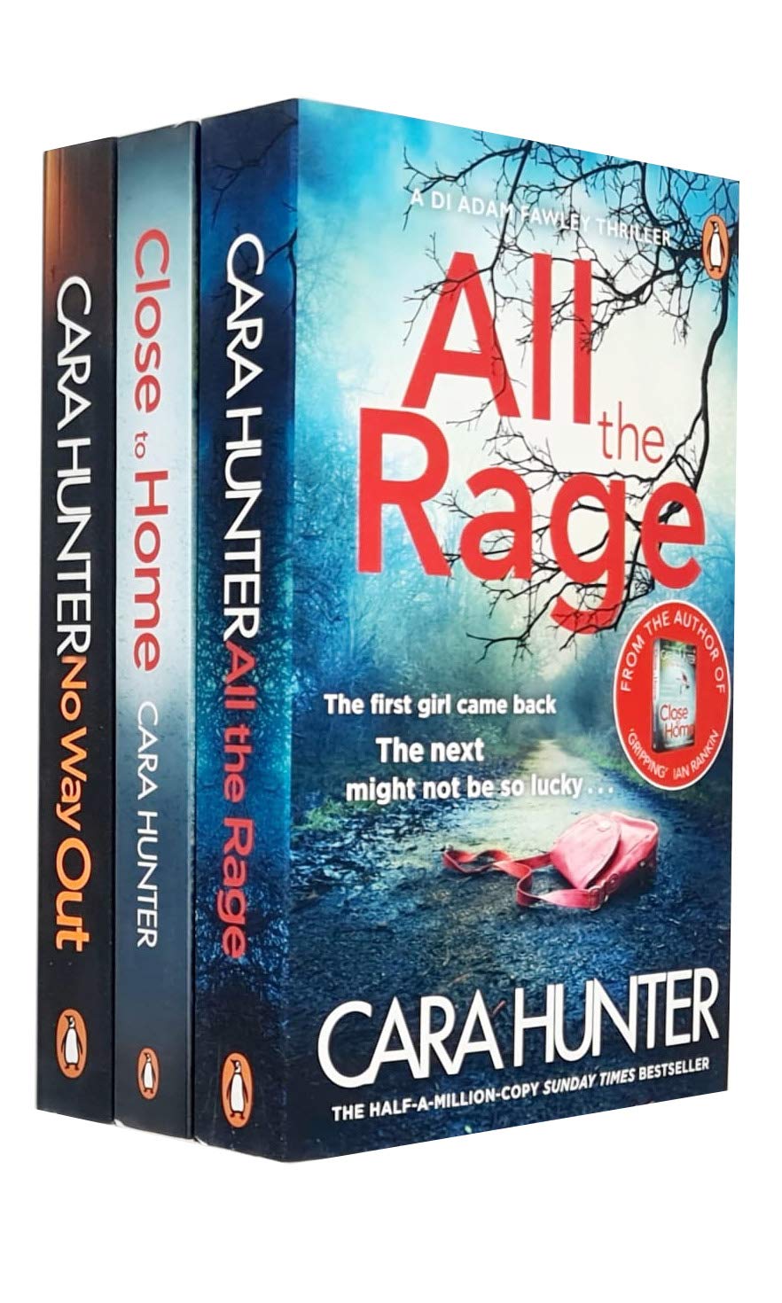Cara Hunter 3 Books Collection Set (All the Rage, Close to Home, No Way ...