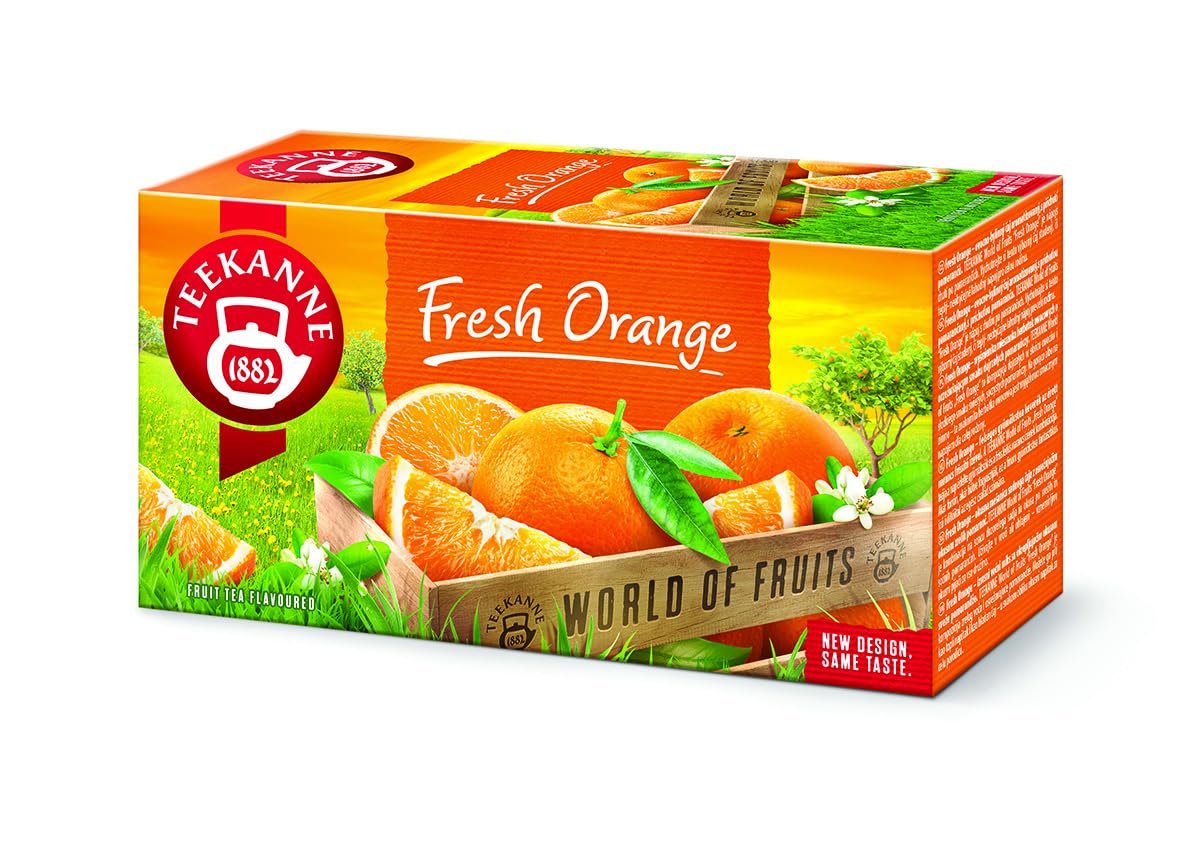 Amazon.com : Teekanne Fresh Orange 20 Tea Bags (Pack of 3) : Grocery ...