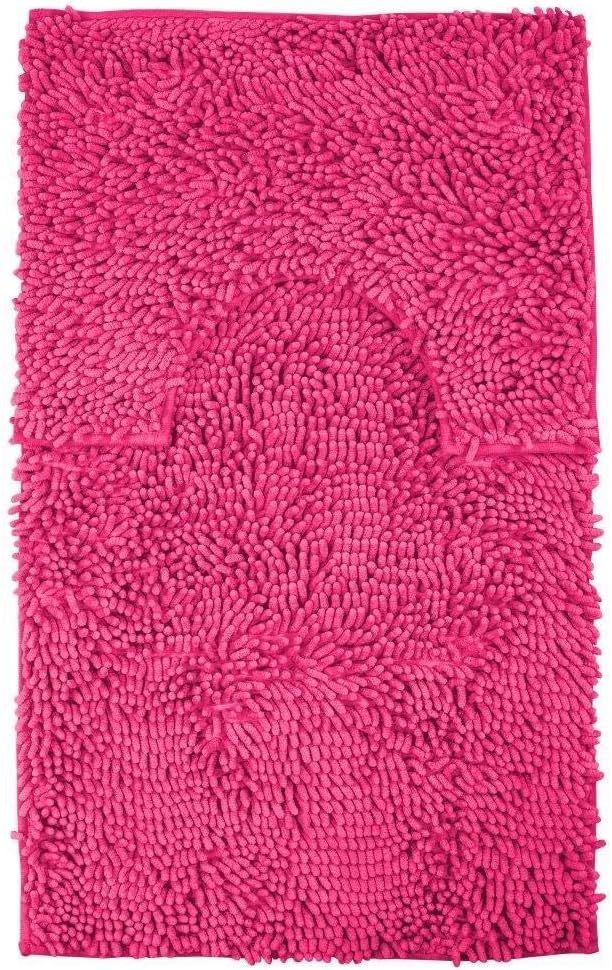 Looms-Work® NEW LOOP BATH MAT SET 2 PIECE NON SLIP PEDESTAL MAT CHUNKY ...