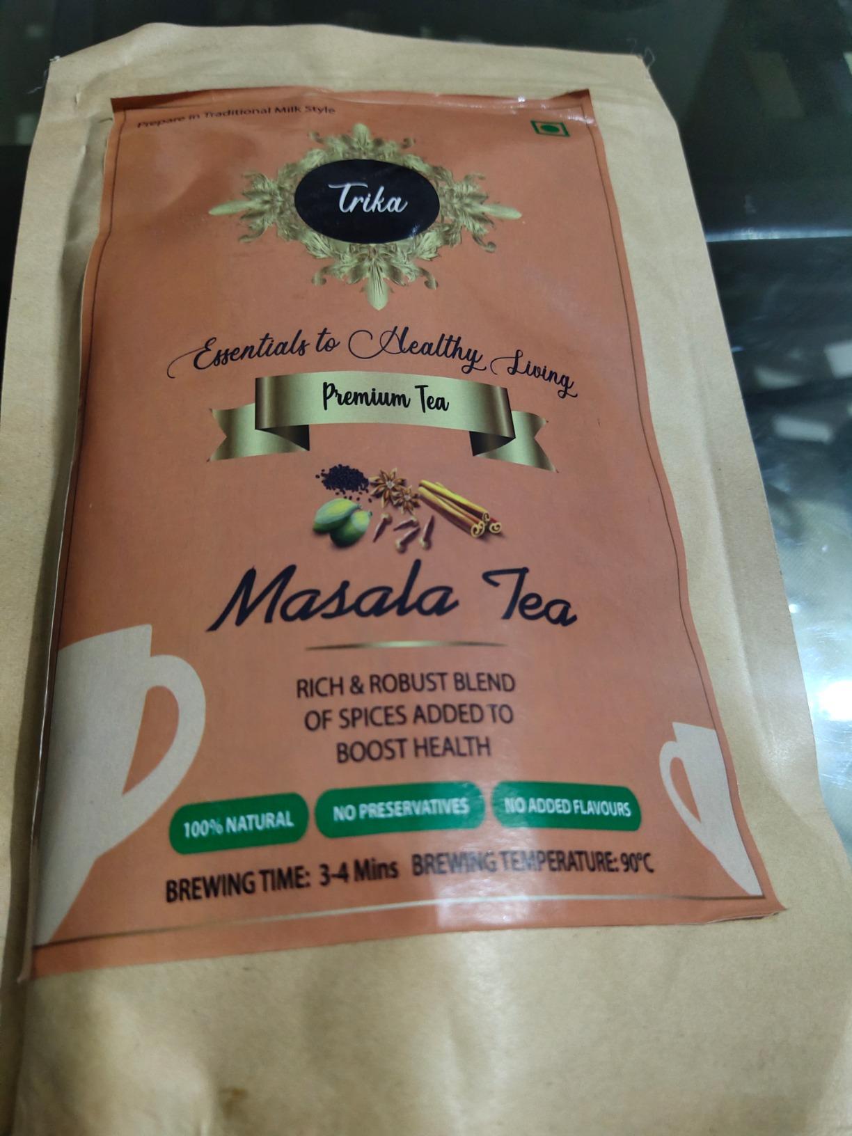 Trika Masala Chai, Premium Masala CTC Blend | 100 GMS | 20 Active ...
