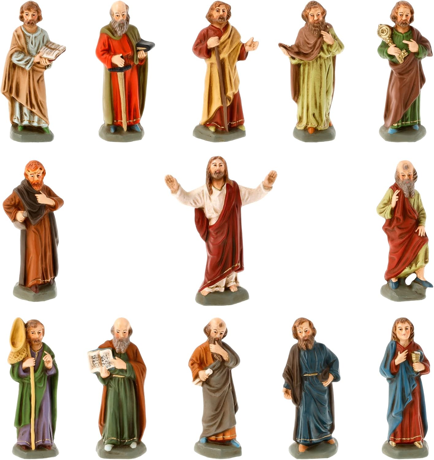 Marolin Jesus und Seine Jünger, 13 Figuren, zu 9cm Figuren : Amazon.de ...