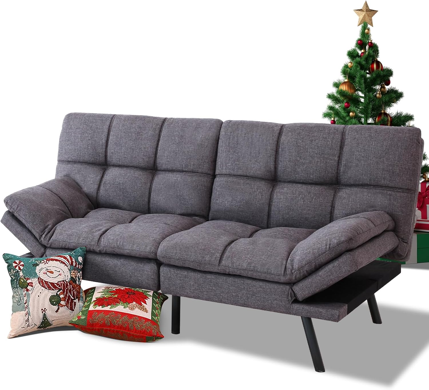 Amazon.com: MUUEGM Futons Convertible Sofa Bed Futon Sofa Bed Couch ...