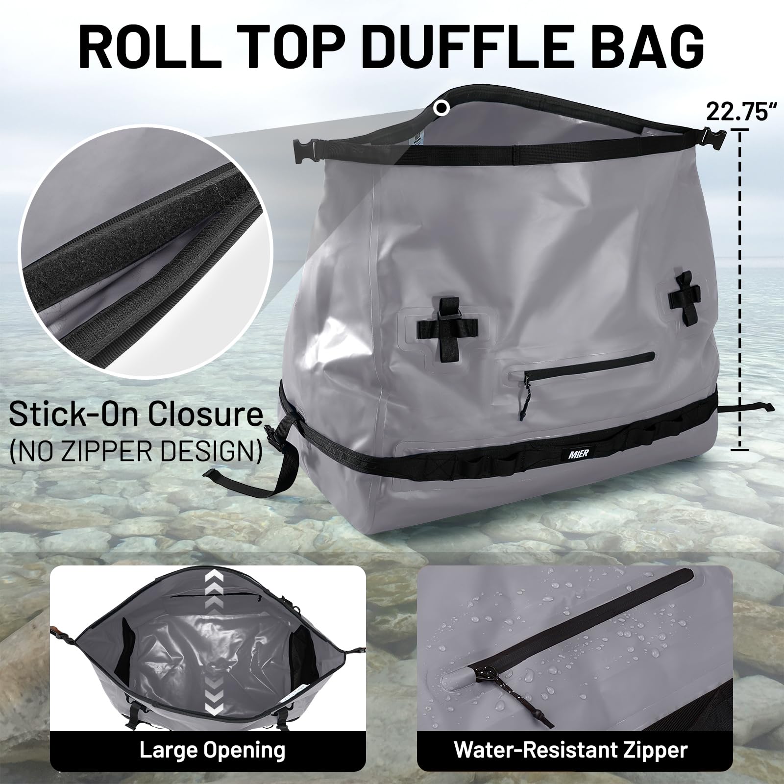 Snapklik.com : MIER Waterproof Duffel Bag Motorcycle Dry Bag Backpack ...
