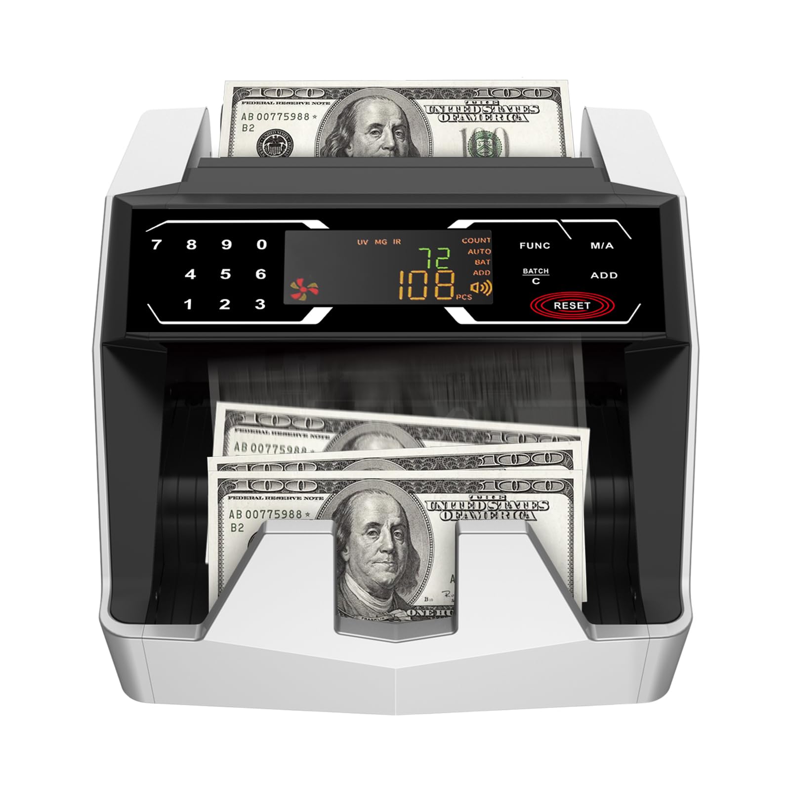 Amazon.com : BISOFICE Money Counter Machine Counterfeit Bill Detector ...